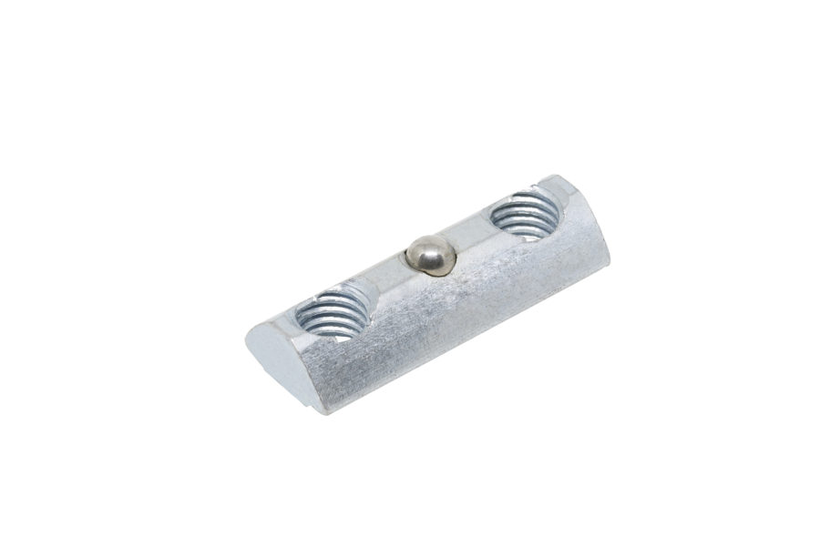 Spring ball nut 8 2xM6-36 with ridge, zinc-plated - allfest.de